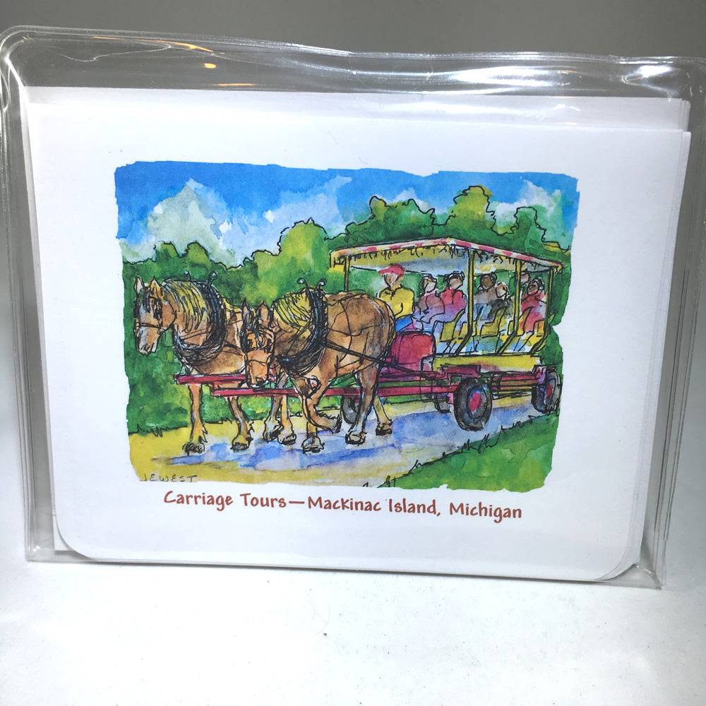 Note Cards - Carriage Tours Buggy – Balsam Shops